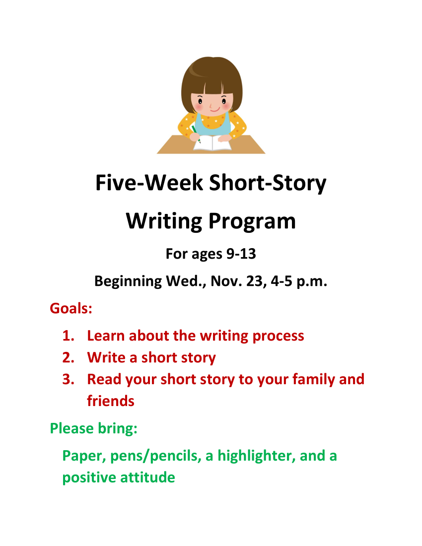 Short-Story Writing Program for Children